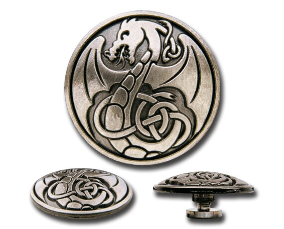 Concho / Screw Back Rivet Celtic Dragon 1 | Etsy