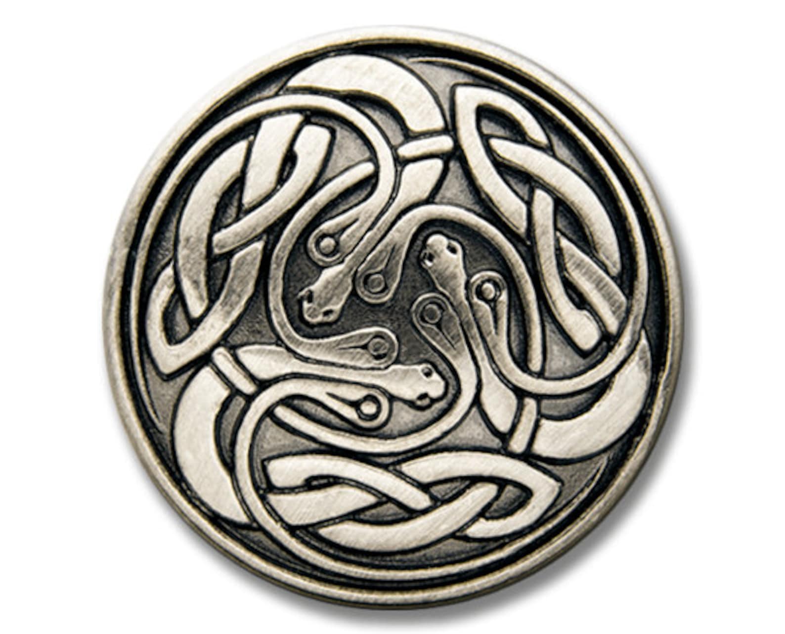 Concho / Screw Back Rivet Celtic Snakes | Etsy