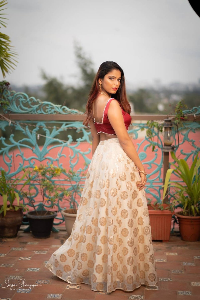 Maroon Silk Blouse / Crop Top / Choli / Lehanga Choli /saree | Etsy