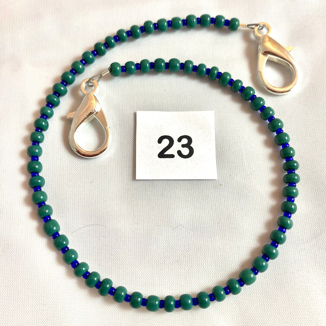 Beaded Face Mask Lanyard - Mask Holder - Mask Chain, Mask Leash, Never ...