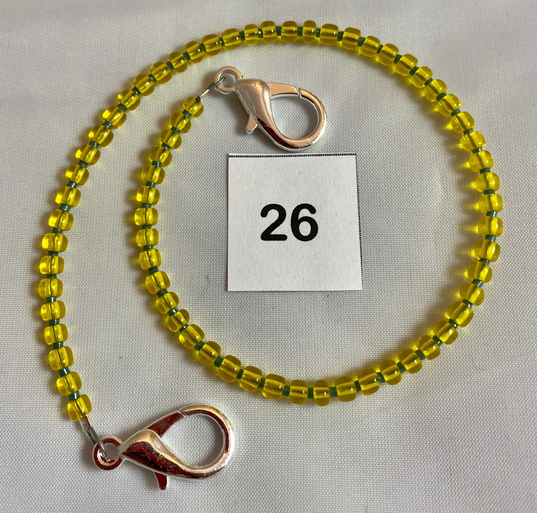 Beaded Face Mask Lanyard - Mask Holder - Mask Chain, Never Lose Your ...