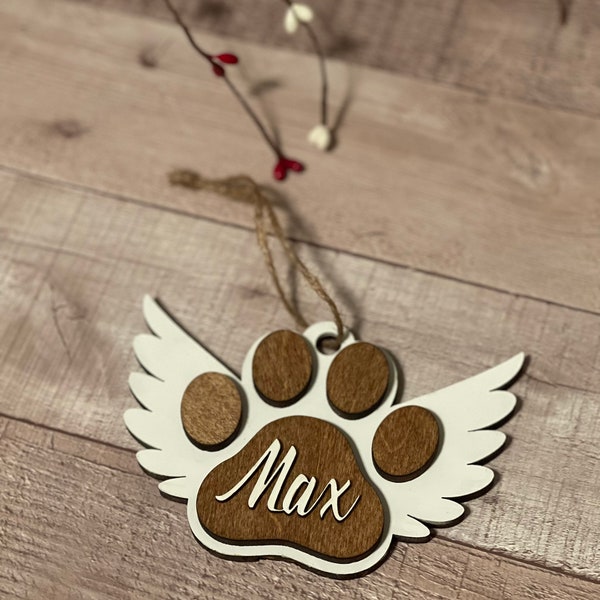Paw Print Ornament - Etsy