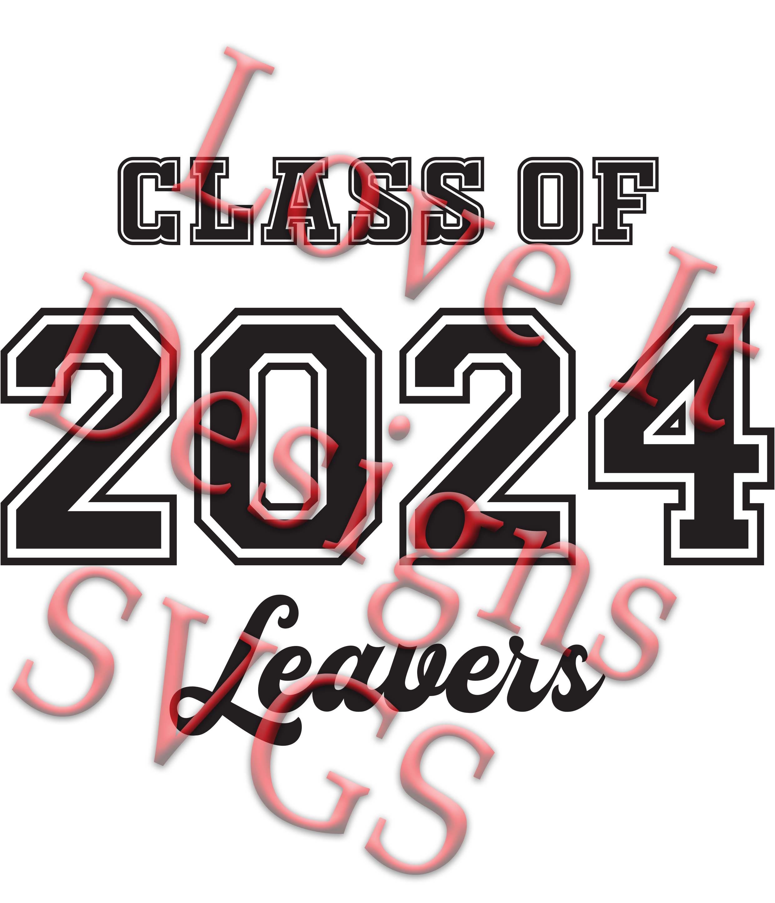 4x Leavers 24 SVG Files Ideal for Making Hoodies / T Shirts for School ...