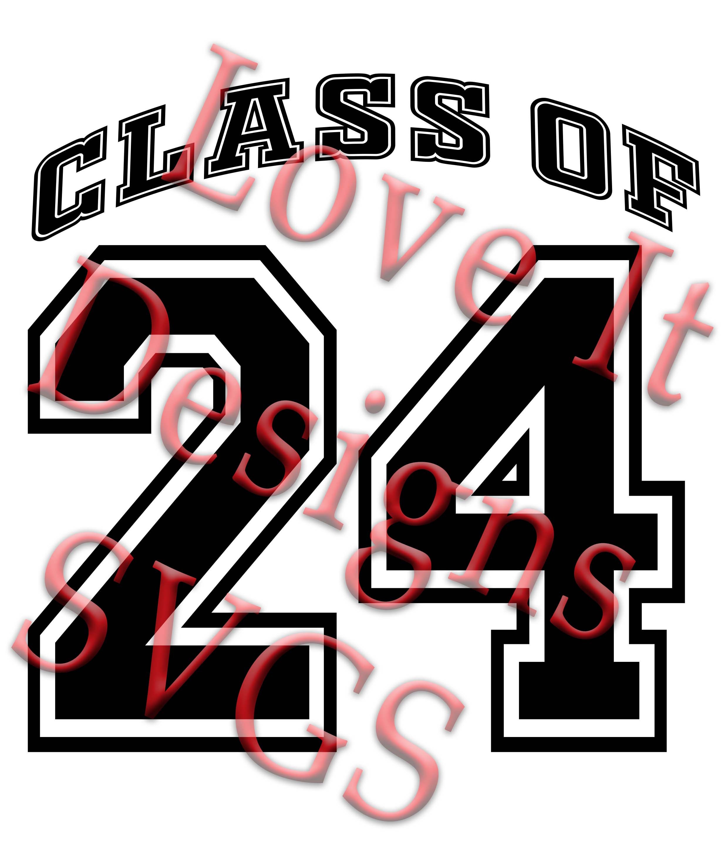 4x Leavers 24 SVG Files Ideal for Making Hoodies / T Shirts for School ...