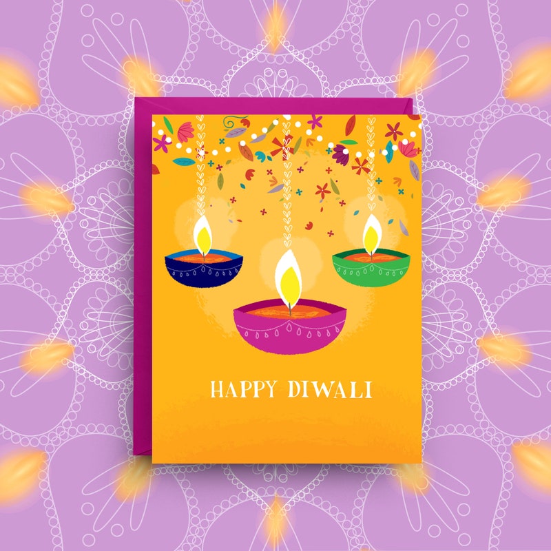 Diwali Card - Etsy