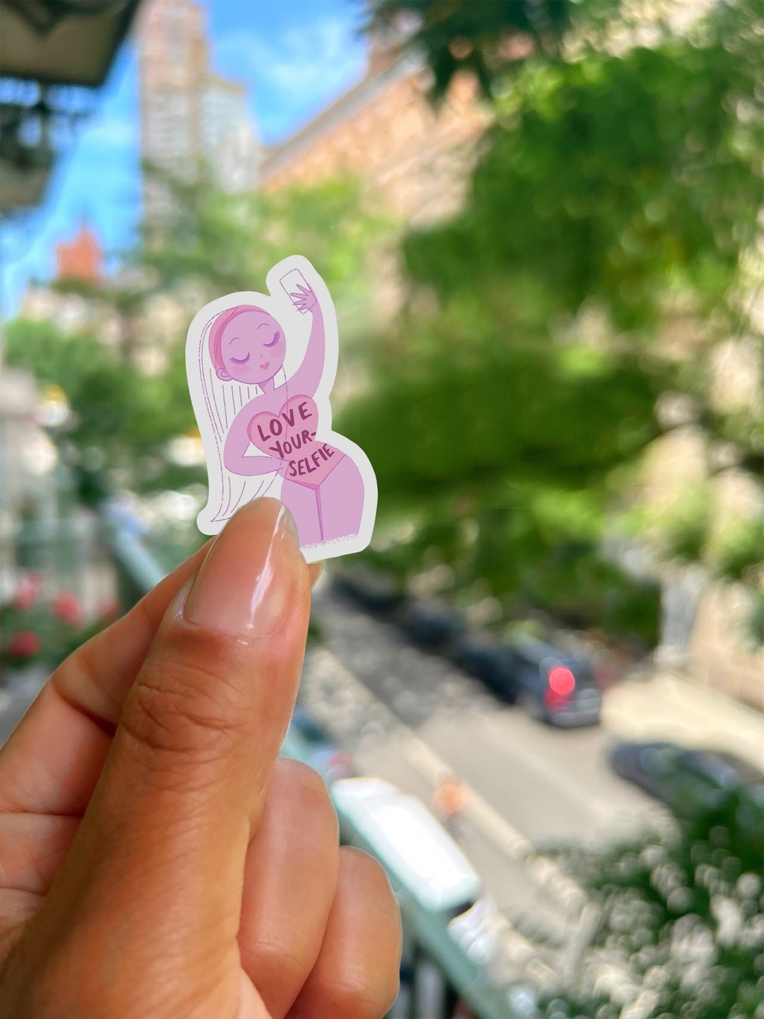 Love Your Selfie, Vinyl Sticker, Die Cut Decal, Empowering Self-love ...