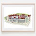 Reynolds Razorback Stadium Art Arkansas Graduation Gift UARK Gift ...
