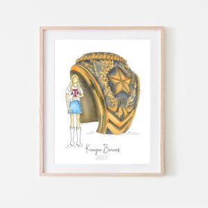 Custom Texas A&M Graduation Gift Aggie Ring Custom Graduation Art Grad ...