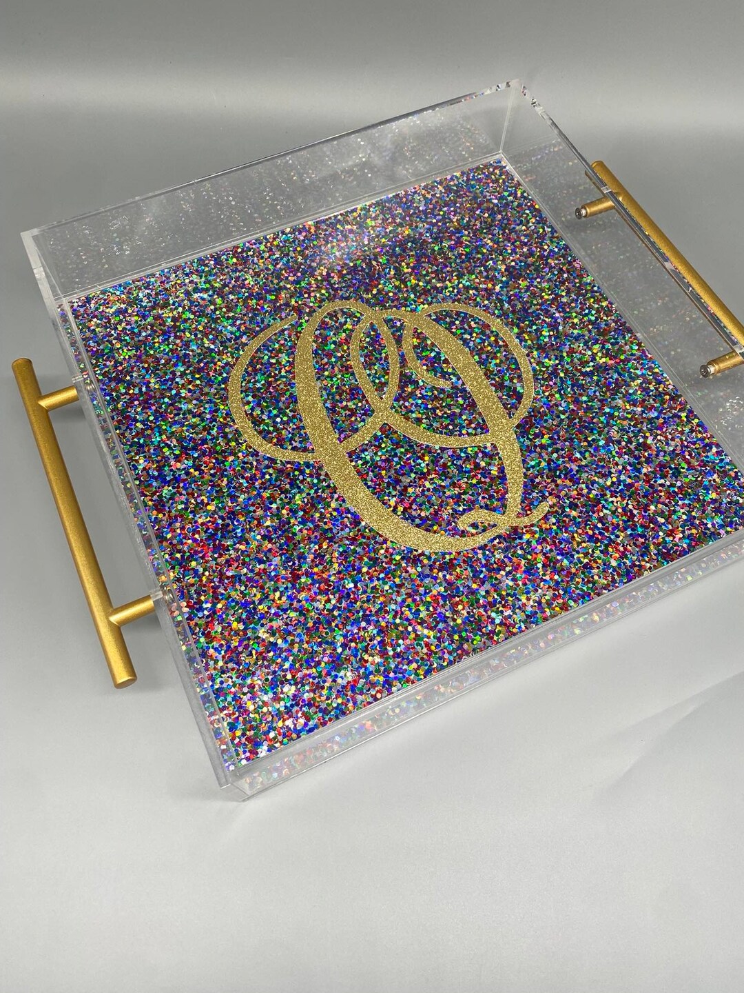 Personalized Acrylic Tray With Interchangeable Art for Wedding - Etsy