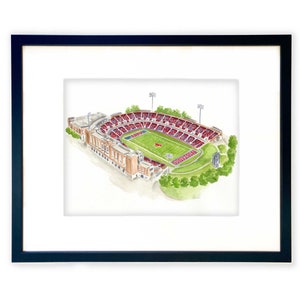 Gerald J. Ford Stadium Art SMU Graduation Gift Southern Methodist Gift ...