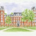 Old Main University of Arkansas Print Arkansas Art Graduation Gift UARK ...