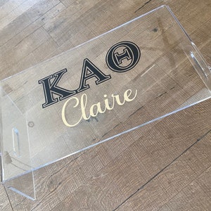 Tri Delt Personalized Gift Tray Bed Table Acrylic Laptop Tray Sorority ...