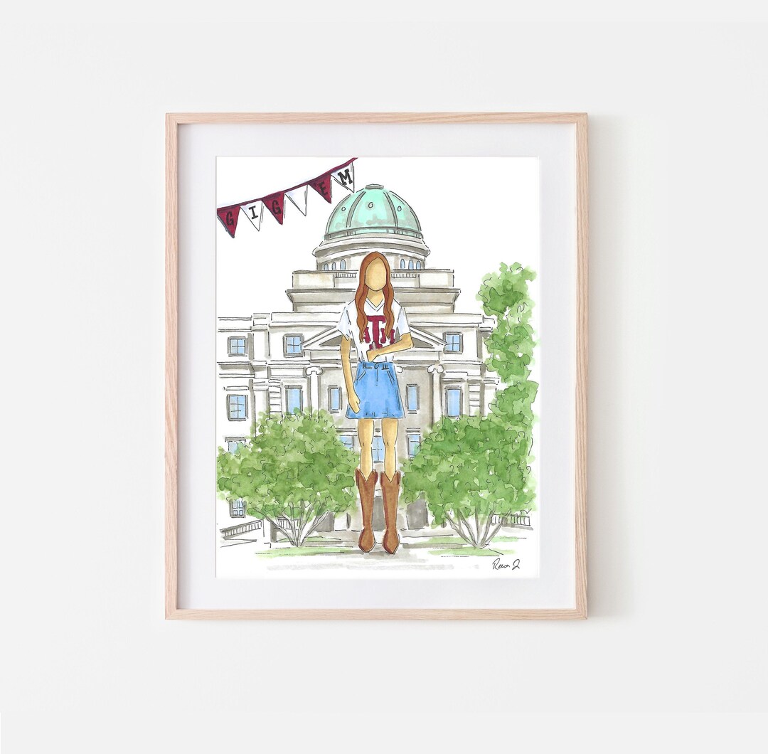 Texas A&M Personalized Grad Gift Personalized Graduation Art Grad Gift ...