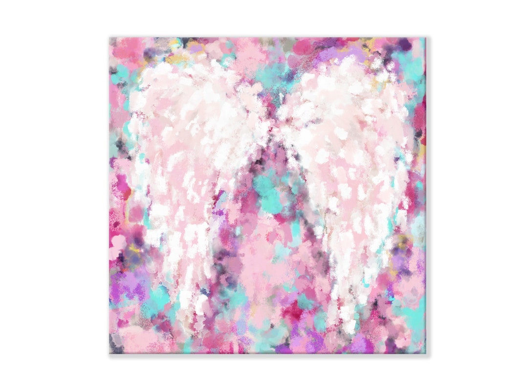 Pi Beta Phi Angel Wing Artwork Decor Hand Embellished Giclee Canvas Pi ...