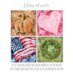 Personalized Acrylic Tray With Interchangeable Art for Wedding - Etsy