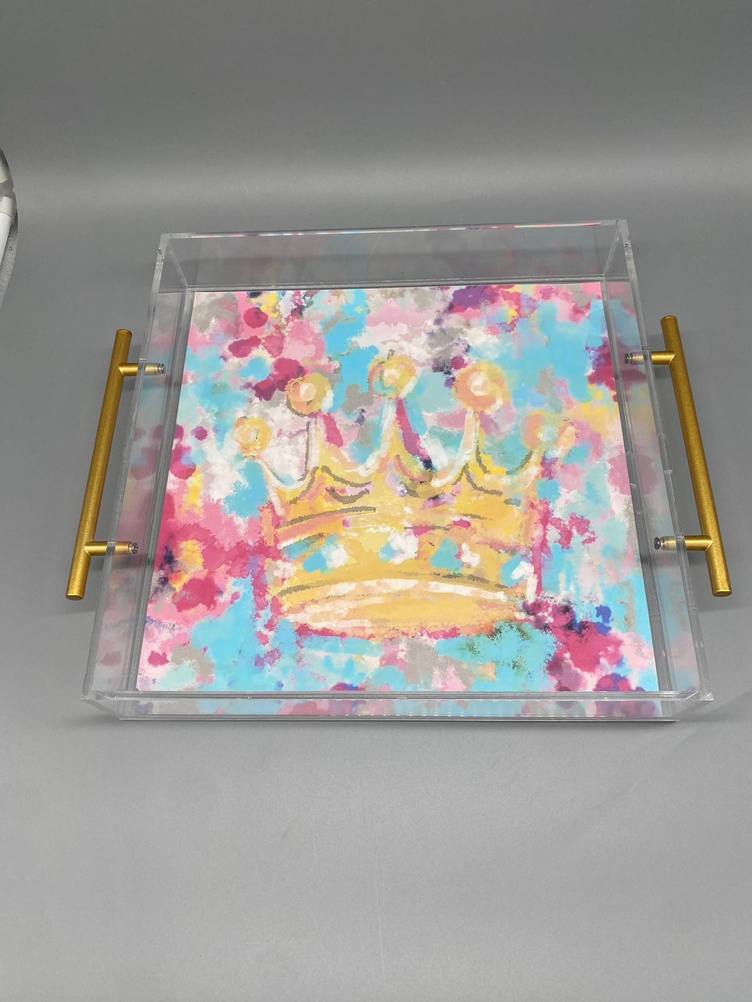 Zeta Tau Alpha Acrylic Tray With Art for Sorority Gift for Dorm Decor ...