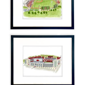 Reynolds Razorback Stadium Art Arkansas Graduation Gift UARK Gift ...