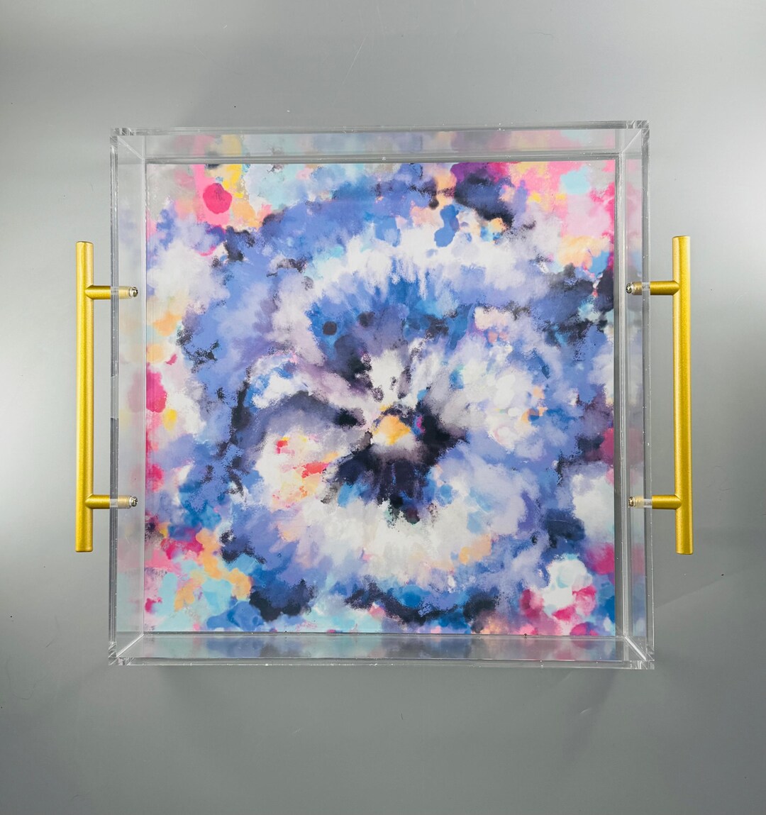 Kappa Alpha Theta Acrylic Tray With Art for Sorority Gift Dorm Decor ...