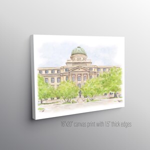 Texas A&M Academic Building Artwork Graduation Gift Aggie Dorm Decor ...