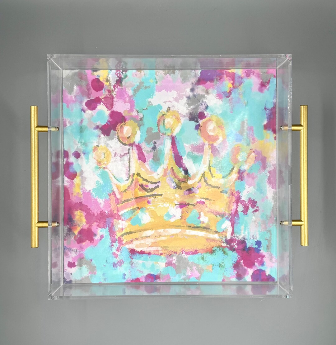 Zeta Tau Alpha Acrylic Tray With Art for Sorority Gift for Dorm Decor ...