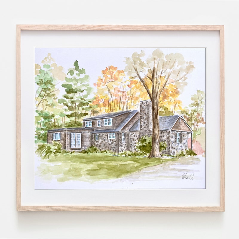 Custom House Drawing - Etsy