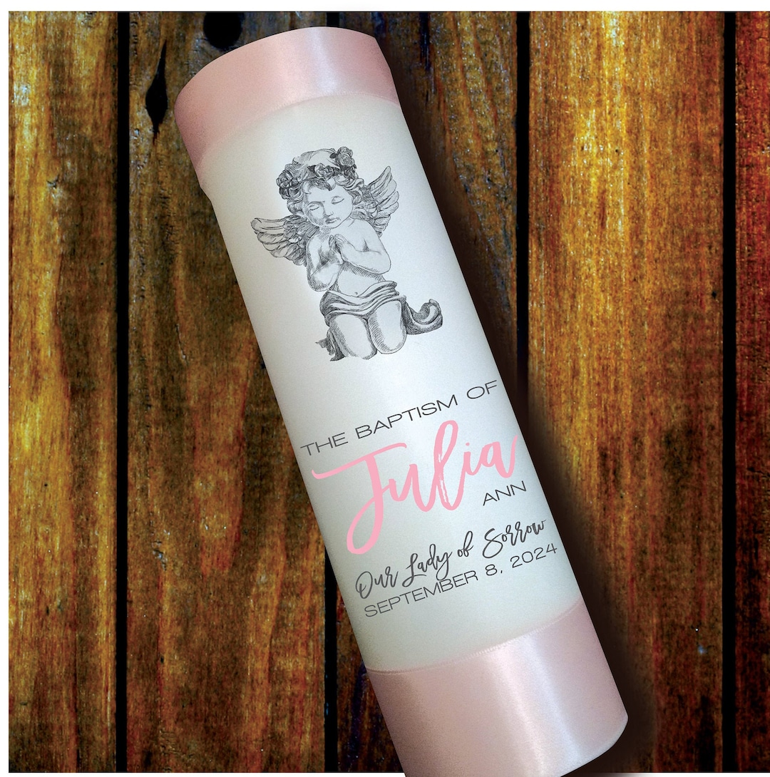 Angel Christening Baptism Personalize Custom Pink Girl or Boy Blue ...