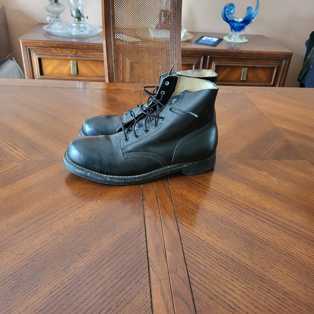 Drill Boots Men's 9.5 E Army Cadet Boots Military Marching Parade Boots ...