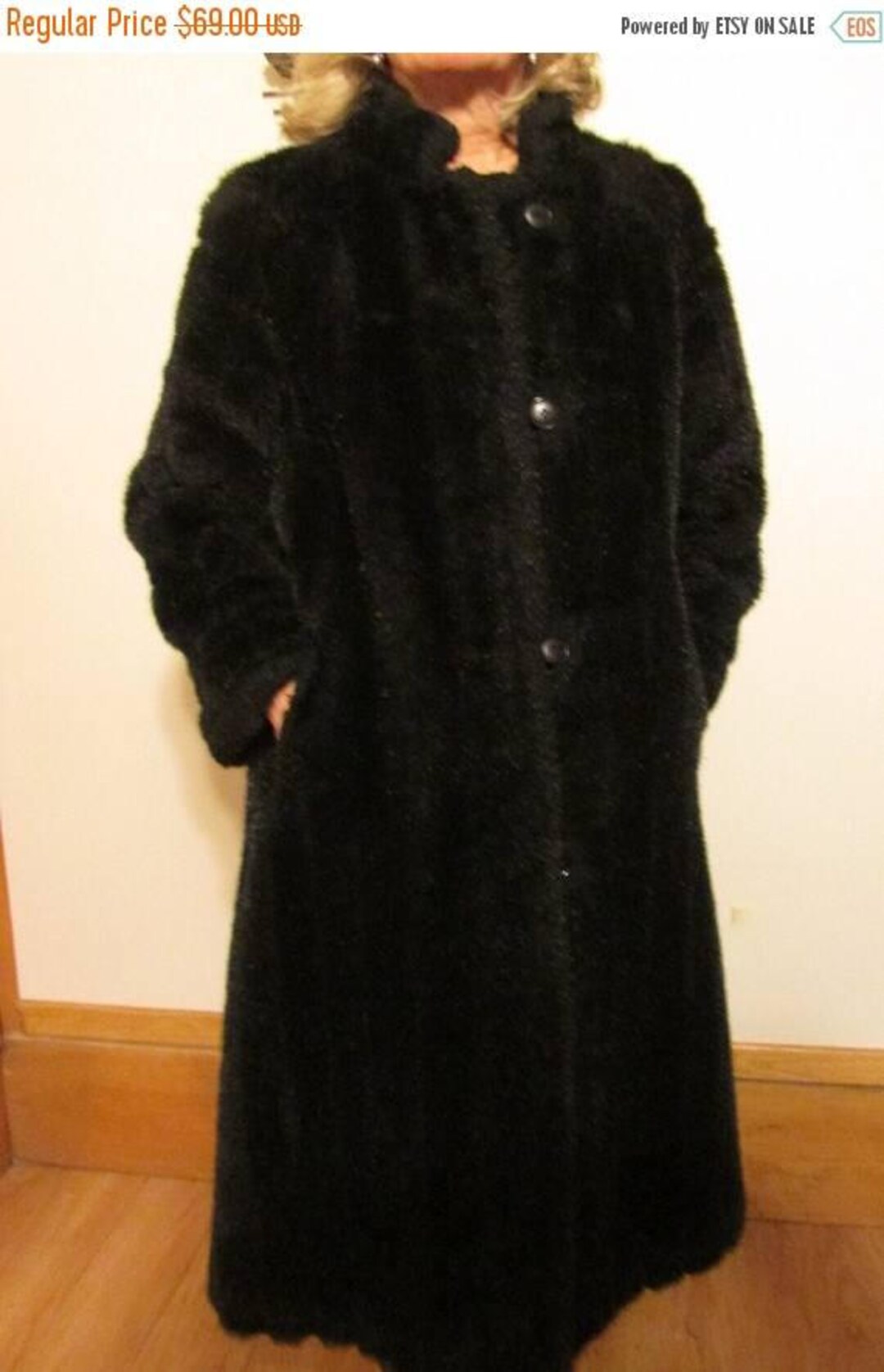Reversible Faux Fur Coat, Faux Sable Coat, Winter Coat, Faux Sable on ...