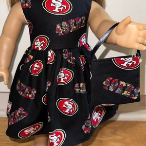 18 Inch Doll San Francisco 49ers NFL Football Dress With Headband and ...