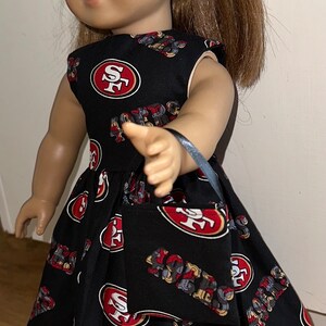 18 Inch Doll San Francisco 49ers NFL Football Dress With Headband and ...