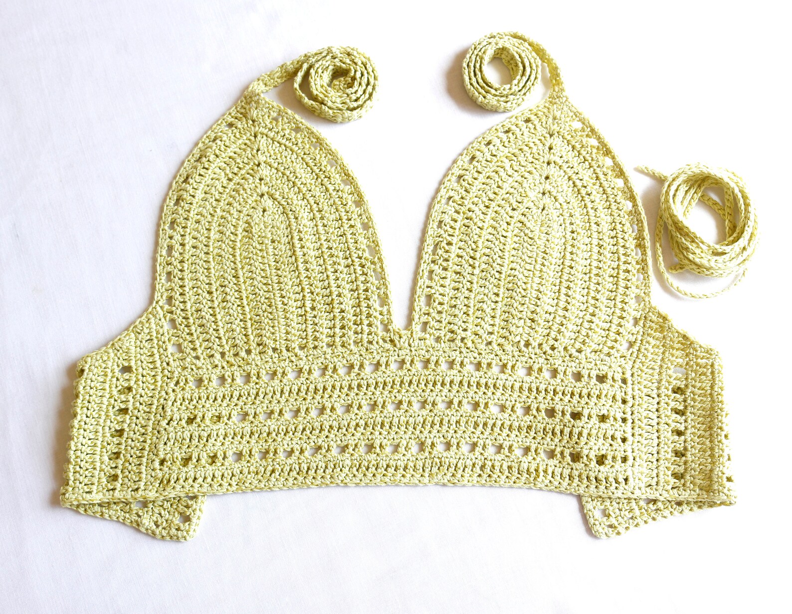 Crochet Beach Crop Top PATTERN Written Tutorial in English - Etsy
