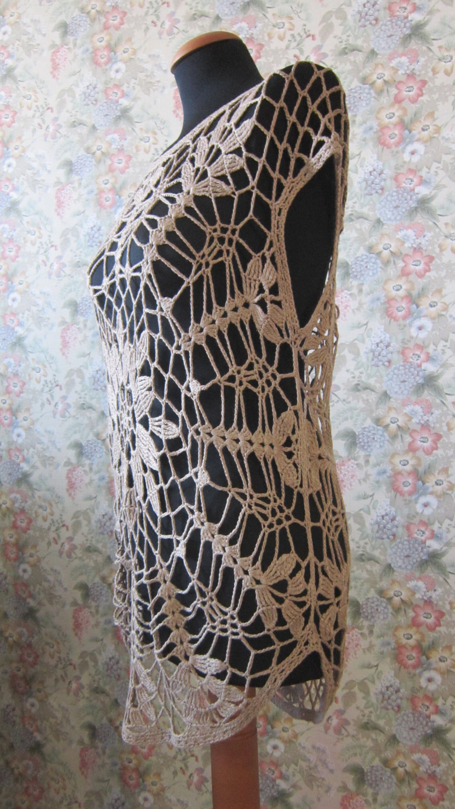 Crochet Mandala Top Vest PATTERN / Hippie Festival Tank Top / | Etsy