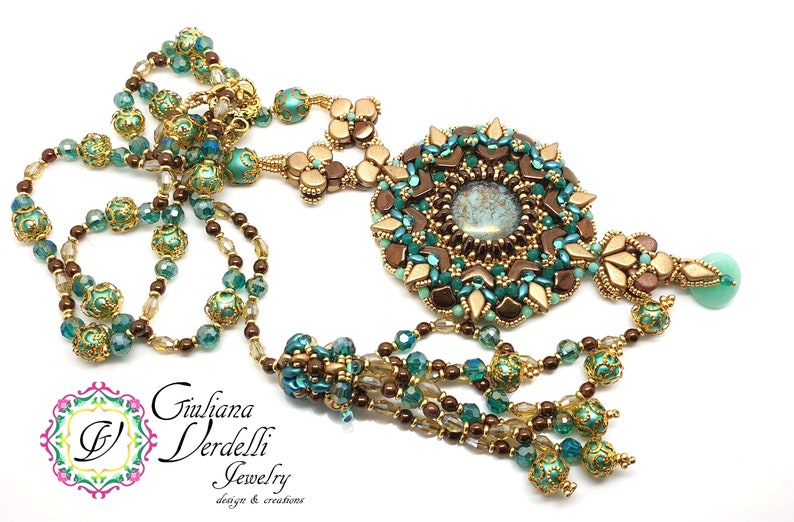 TUTORIAL for Double Face lili Pendant With Chevron - Etsy