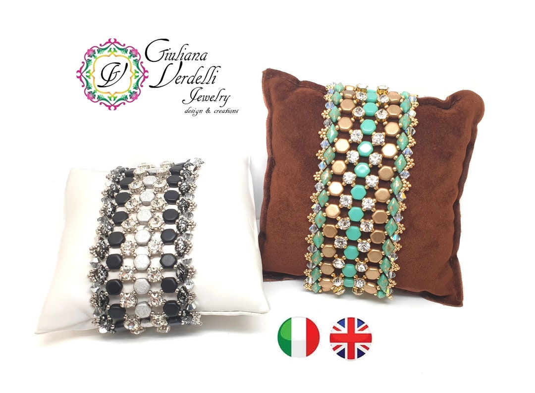 Tutorial to Create the Aladdin Bracelet, Double Version, With Honeycomb ...