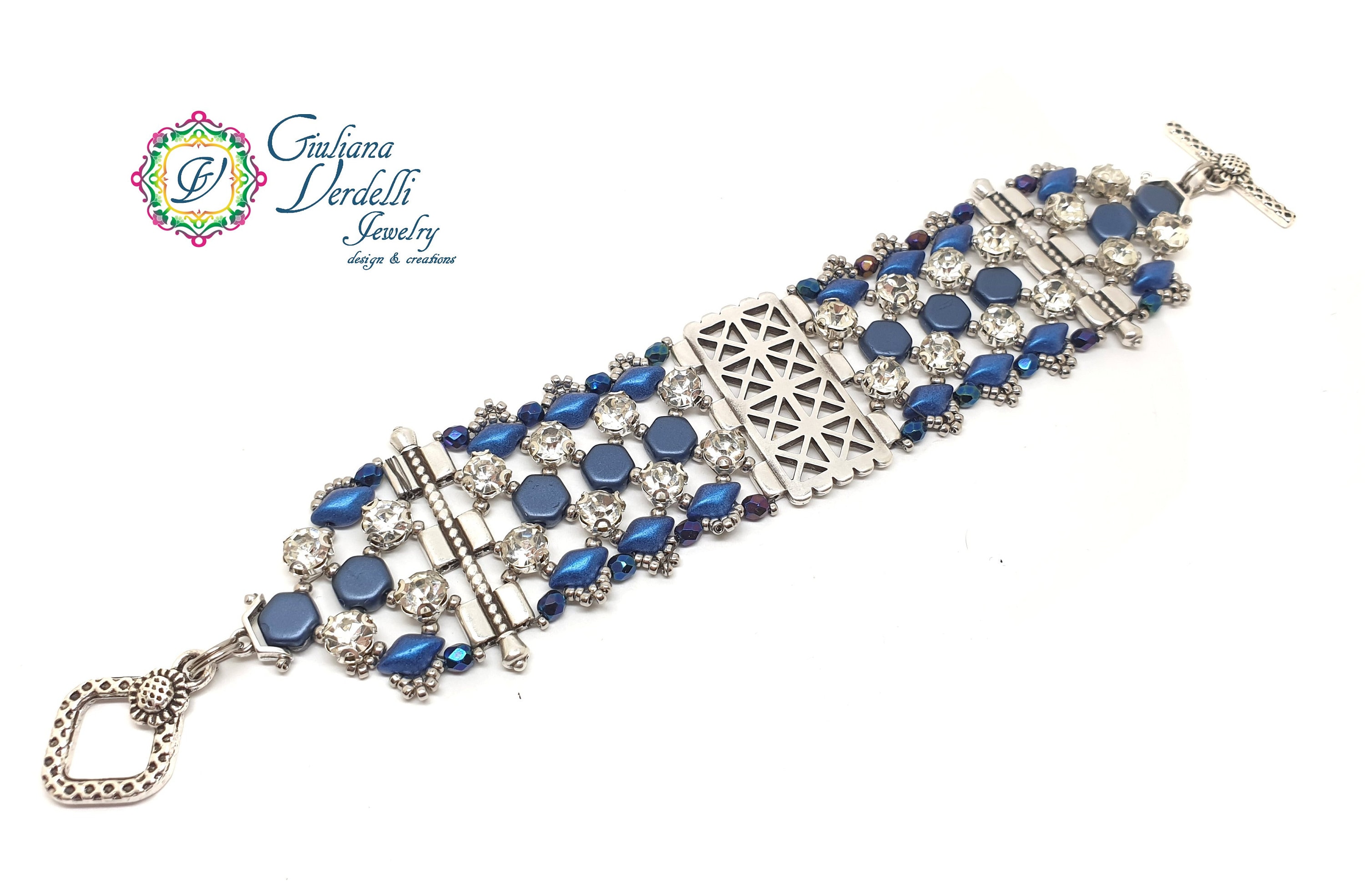 Tutorial to Create the Aladdin Bracelet, Double Version, With Honeycomb ...