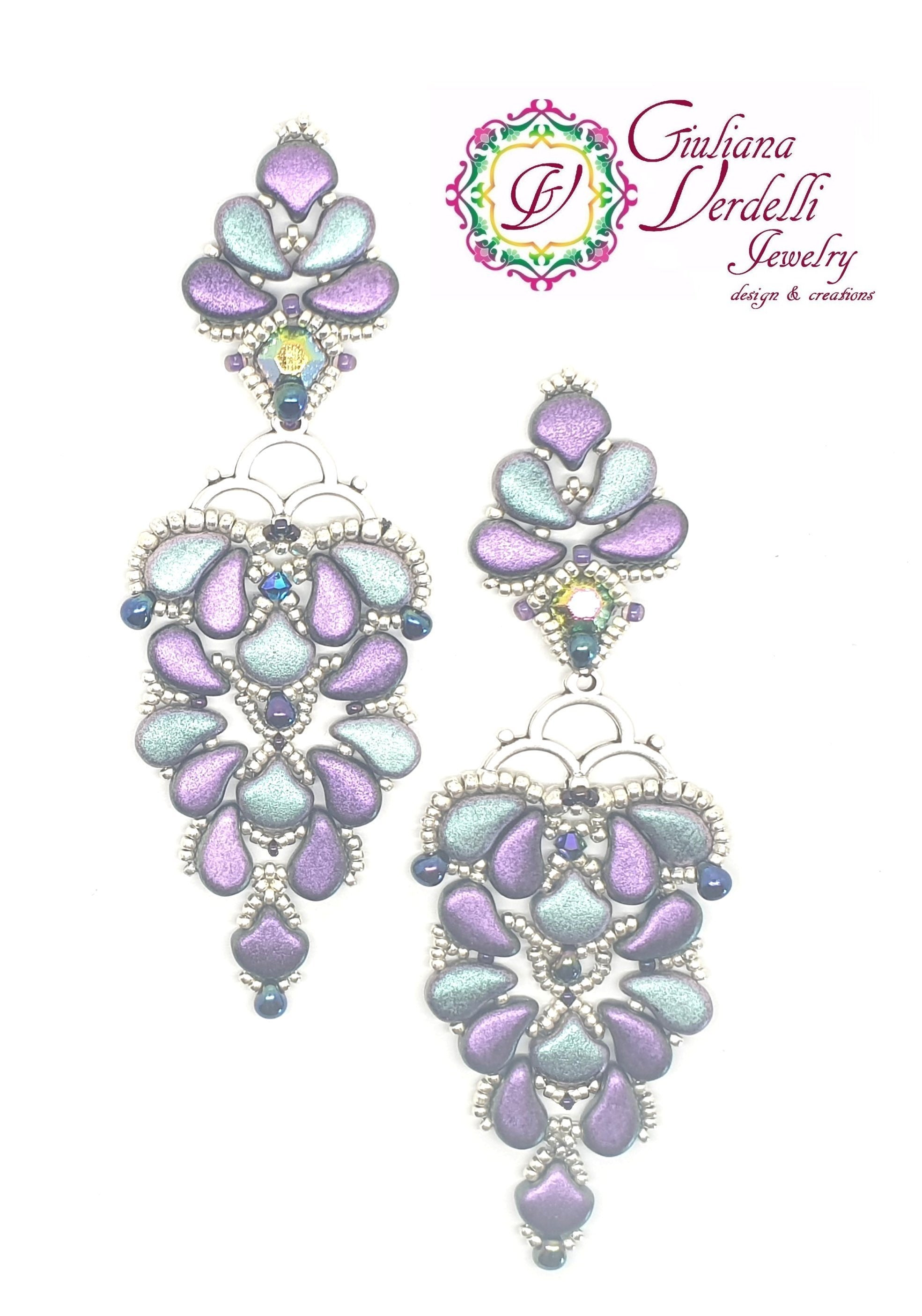 Belle Epoque Earrings TUTORIAL Double Version With Paisley, Ginko ...
