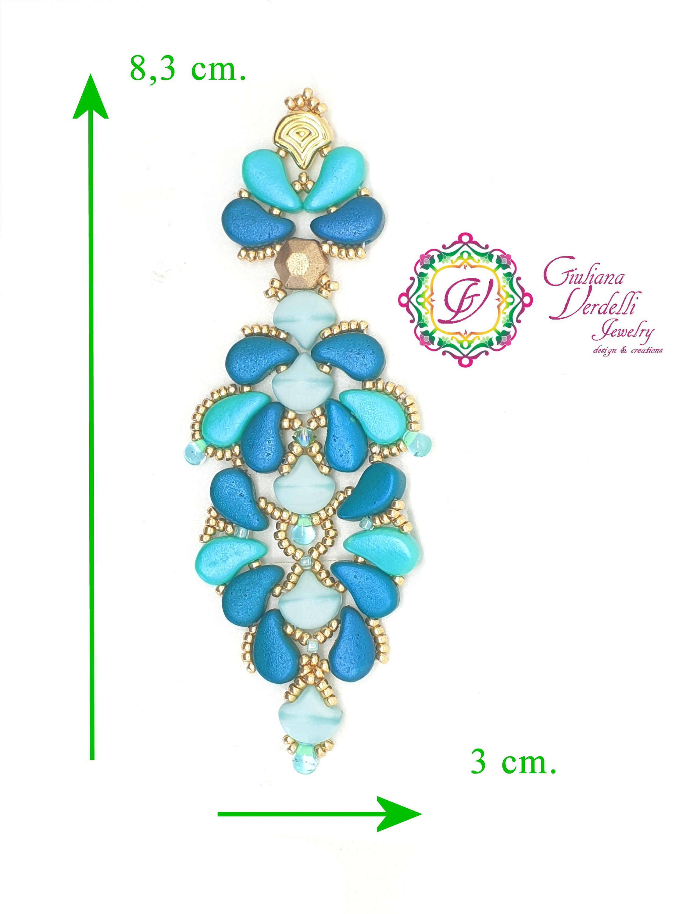 Belle Epoque Earrings TUTORIAL Double Version With Paisley, Ginko ...