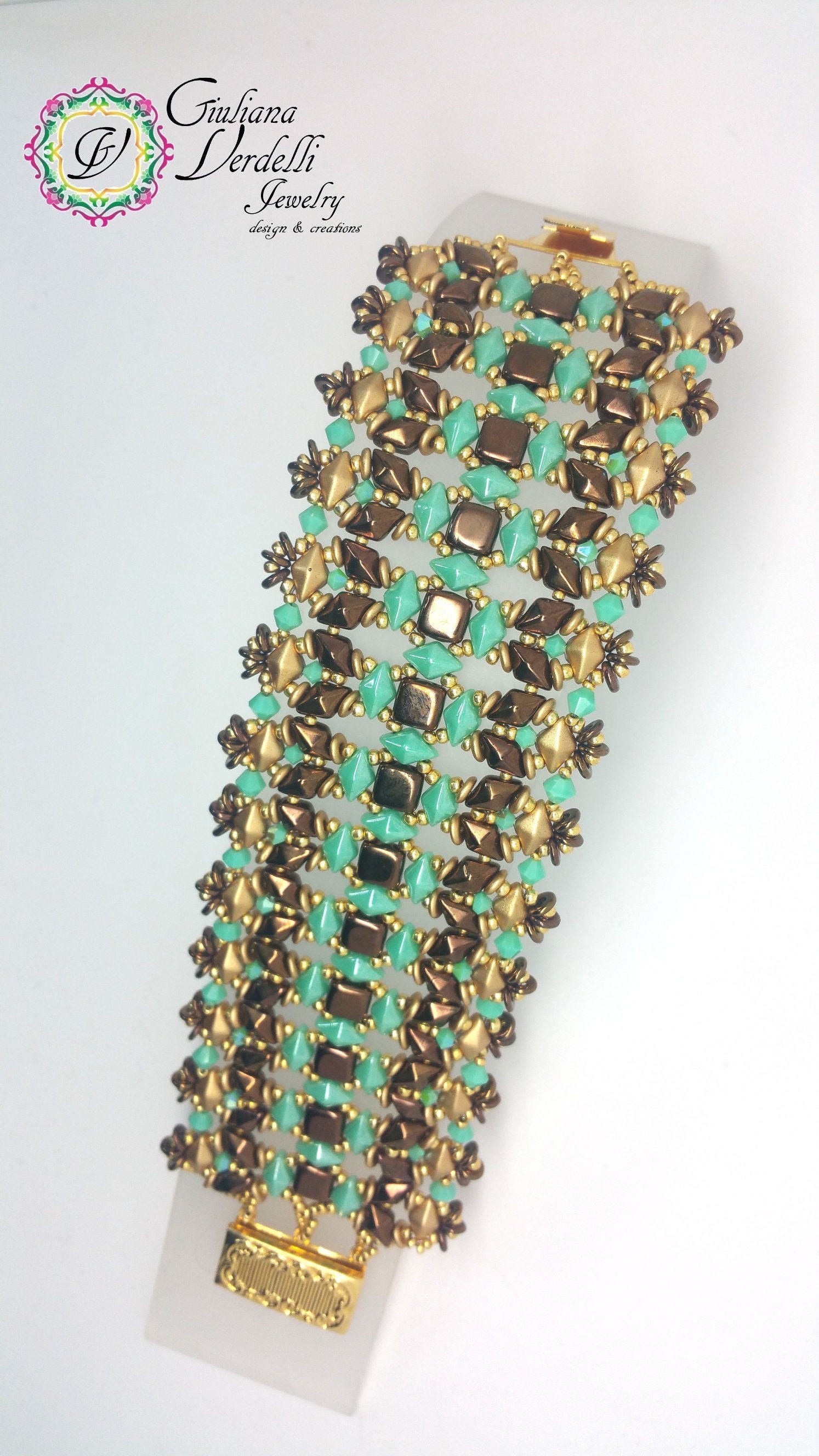 Tutorial to Create the Chantico Bracelet With Tile, Diamond Duo, O ...