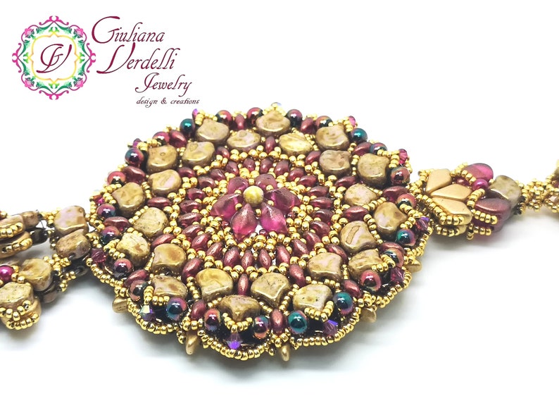 TUTORIAL for Double Face lili Pendant With Chevron - Etsy