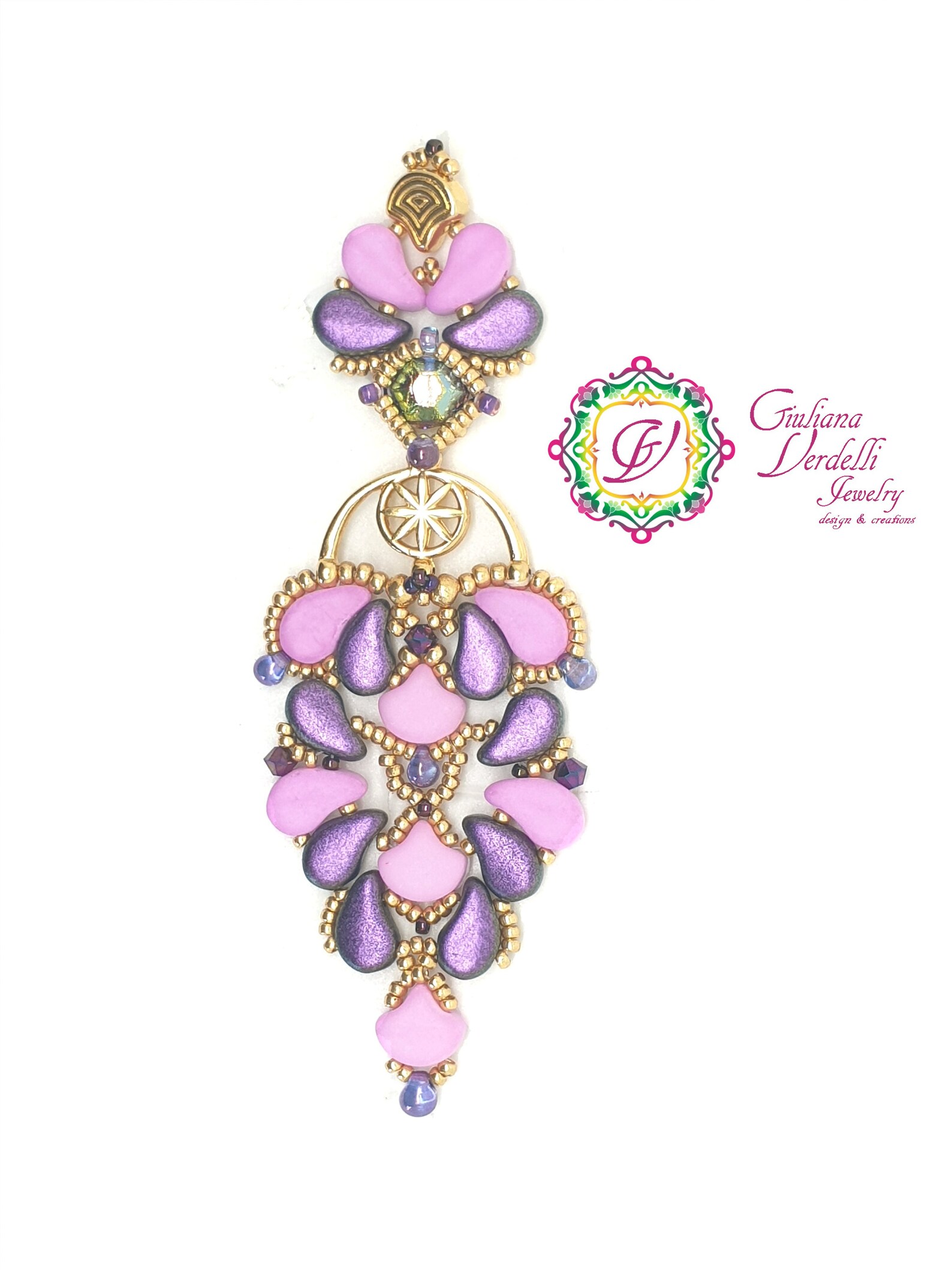 Belle Epoque Earrings TUTORIAL Double Version With Paisley, Ginko ...
