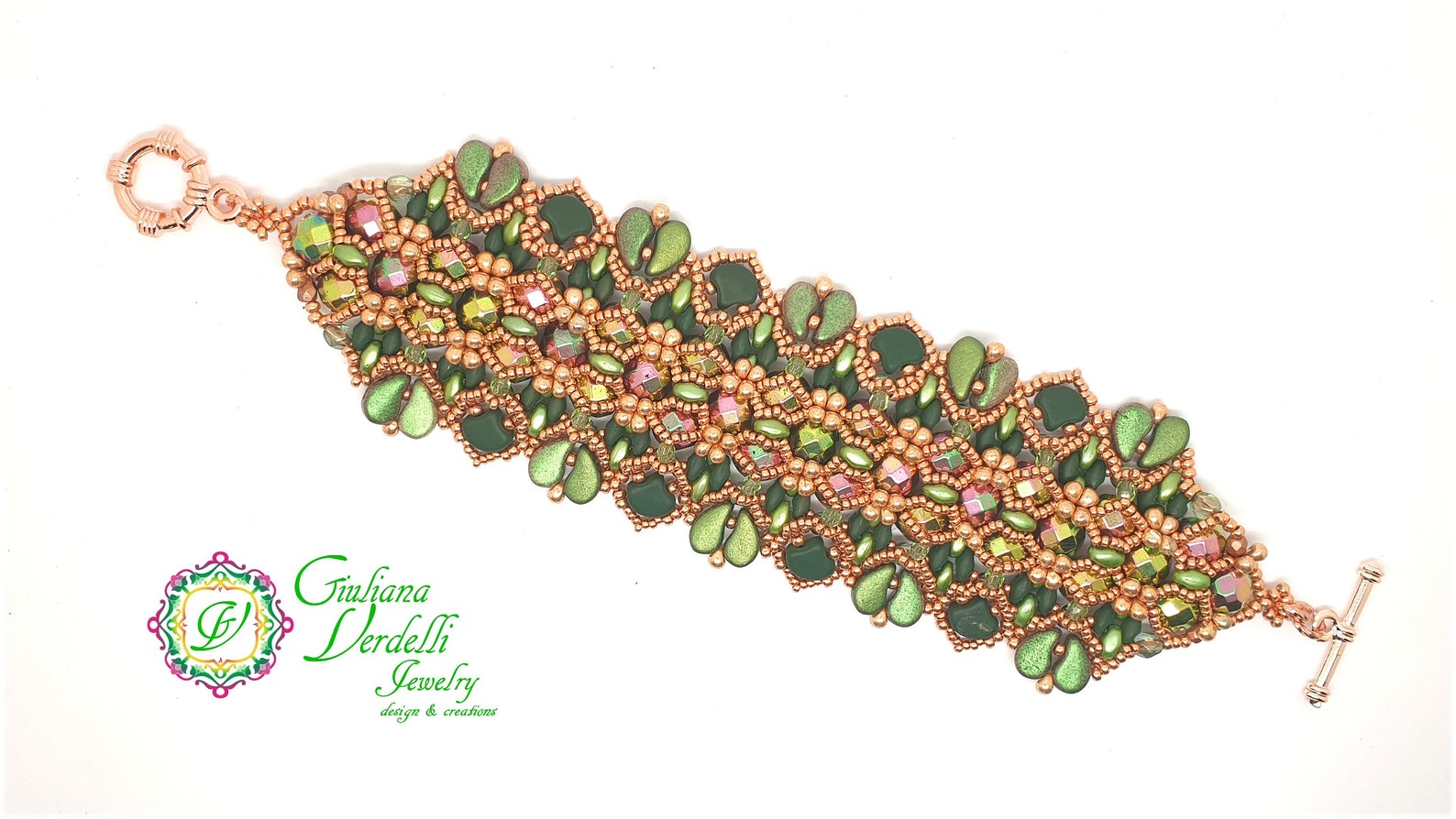 Baroque Bracelet TUTORIAL With Paisley, Ginko, Superduo, Round Beads ...