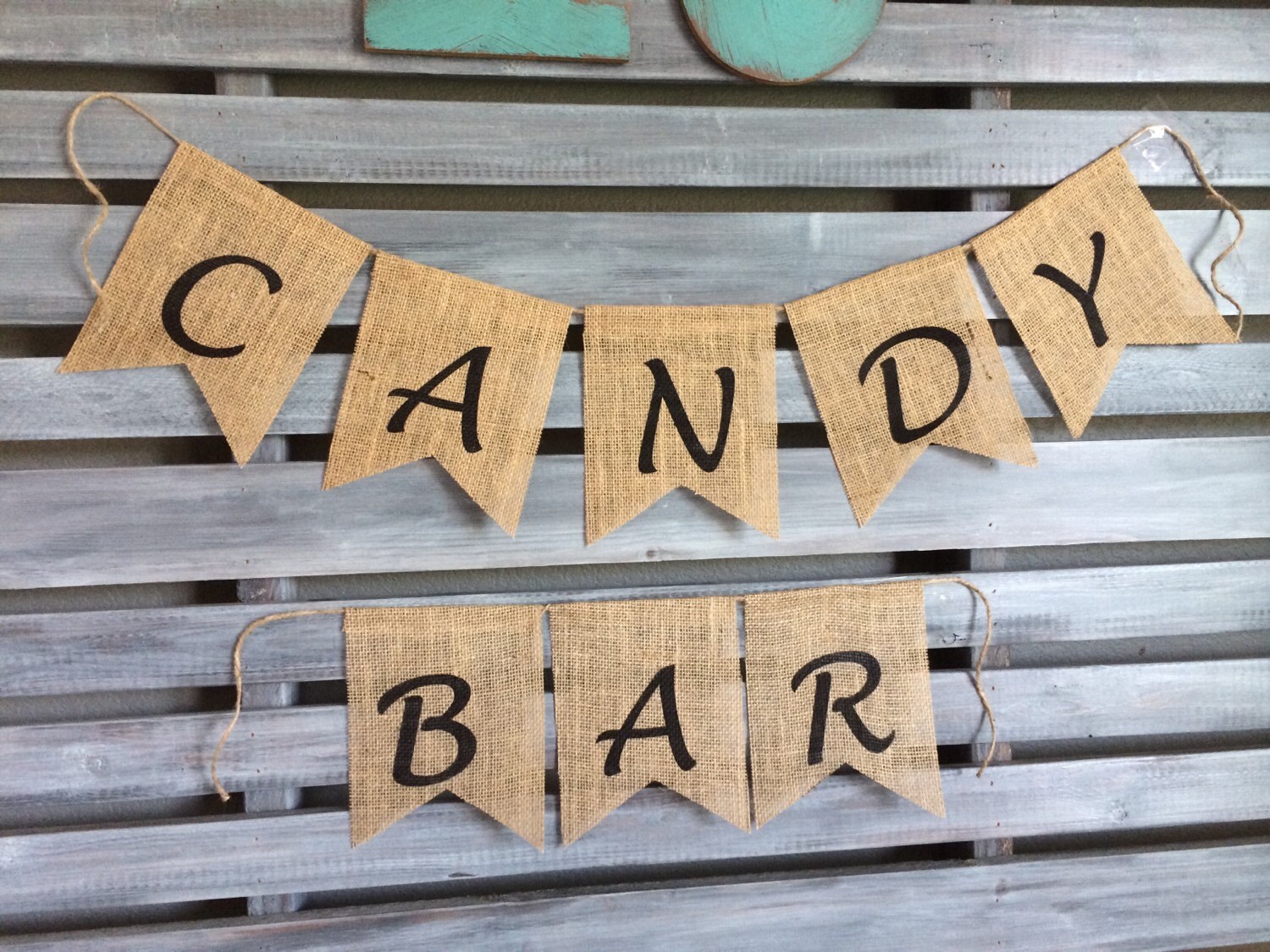 Candy Bar Burlap Banner Candy Bar Banner Candy Bar Sign | Etsy