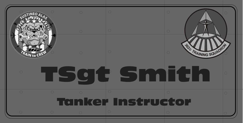 362TRS Air Force Name Plate Sign - Etsy
