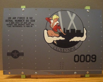 B-52 Decal front Bombs B52 Stratofortress buff Decal, B-52 Sticker ...