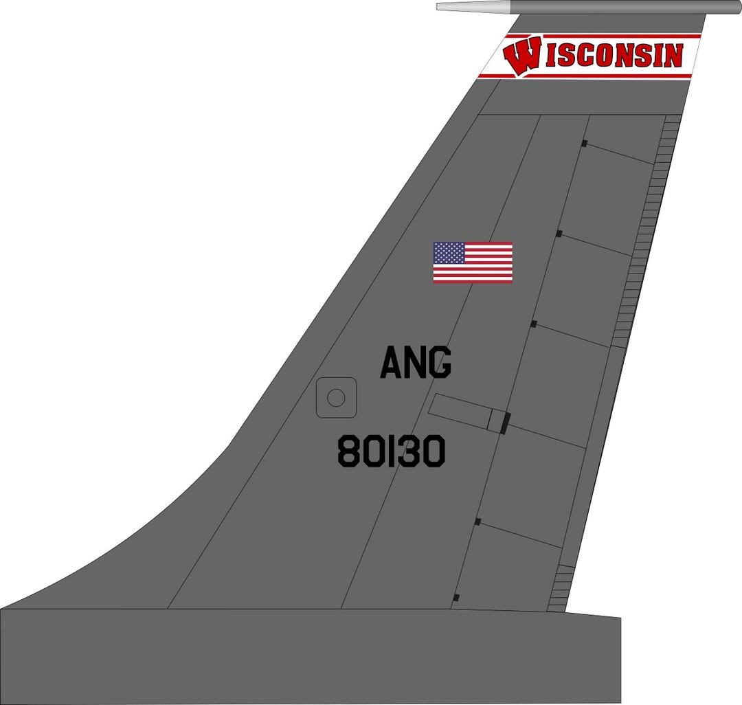 KC-135 Tanker Aircraft Tail Panel WI ANG - Etsy