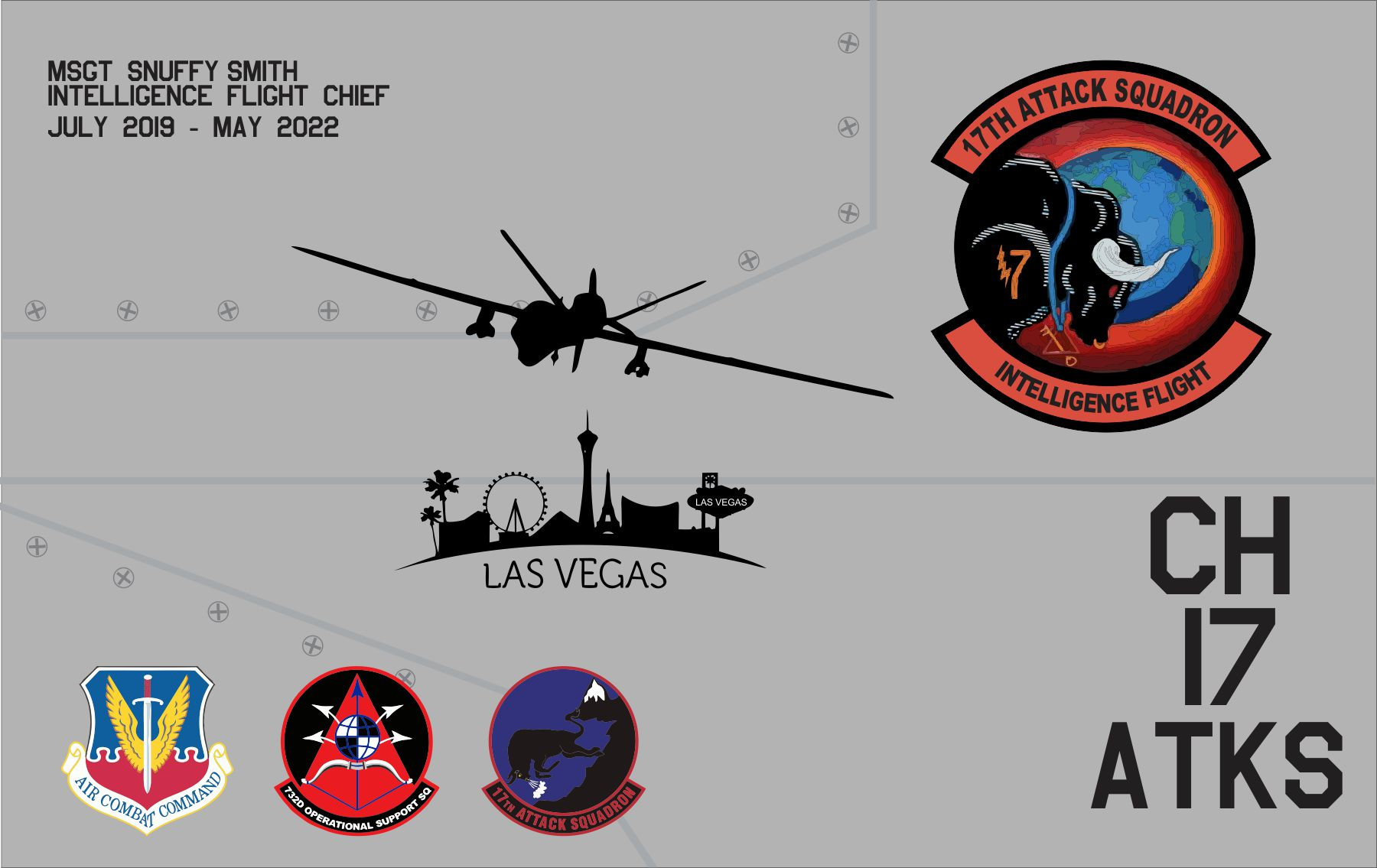 MQ-9 17ATKS Large Aircraft Nose Art Panel 10" X 16" - Etsy