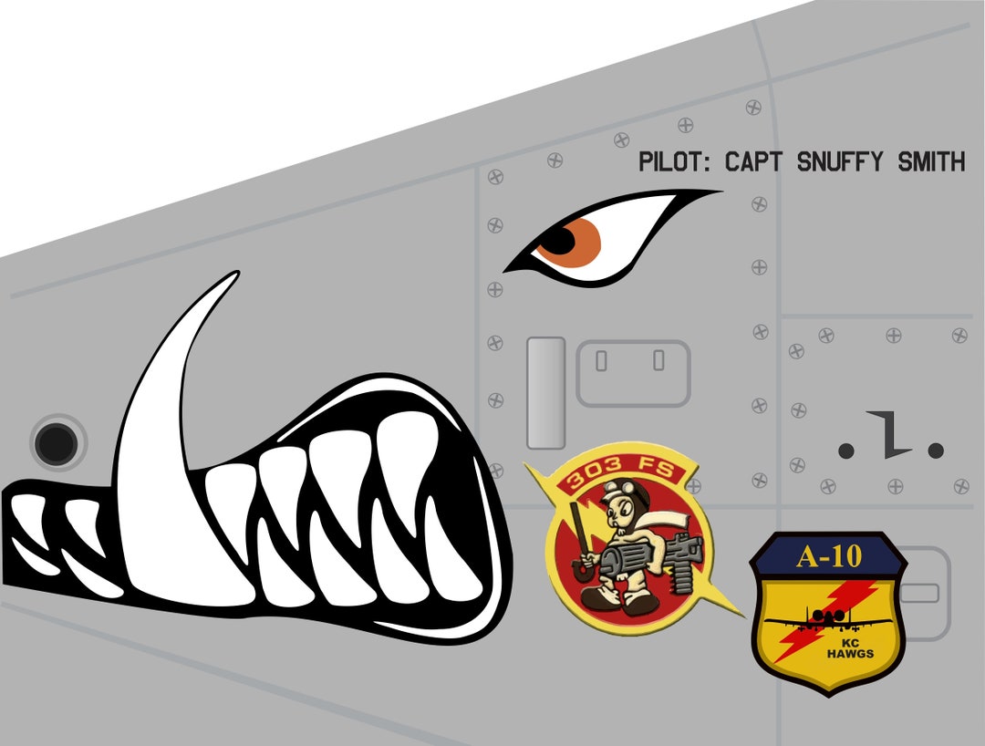 A-10 Warthog 303FS Aircraft Nose Art Panel - Etsy