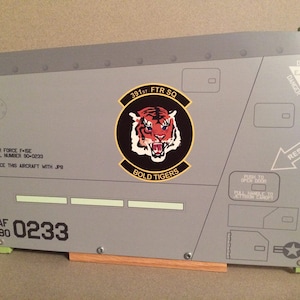 F-15 Strike Eagle Aircraft Nose Art Panel 391st Bold Tigers - Etsy