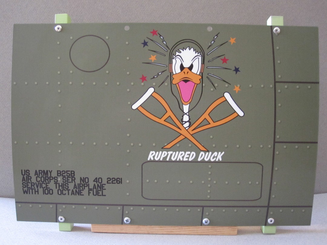 B-25 Ruptured Duck Aircraft Nose Art Panel Doolitle Raider WWII - Etsy