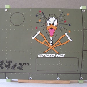 B-25 Ruptured Duck Aircraft Nose Art Panel Doolitle Raider WWII - Etsy